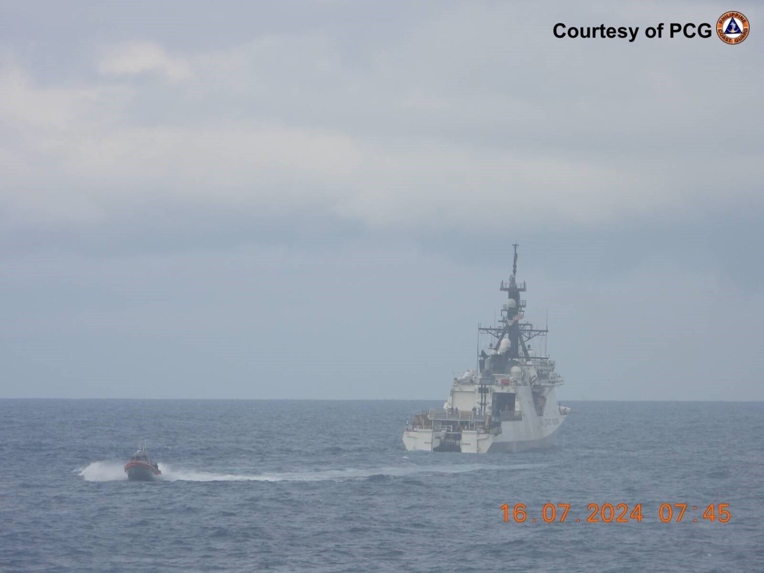 PH, US coast guards hold joint passing exercise off Lubang Island ...