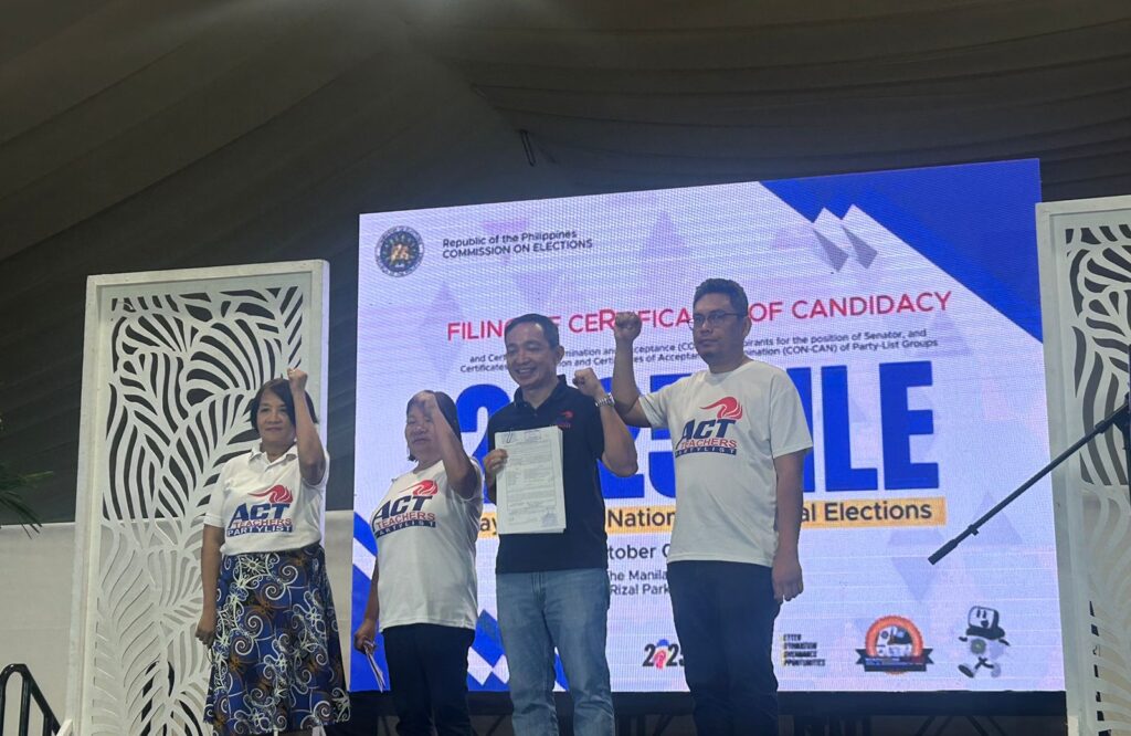 ACT Teachers Party-list files Cona for House reelection | INQUIRER.net