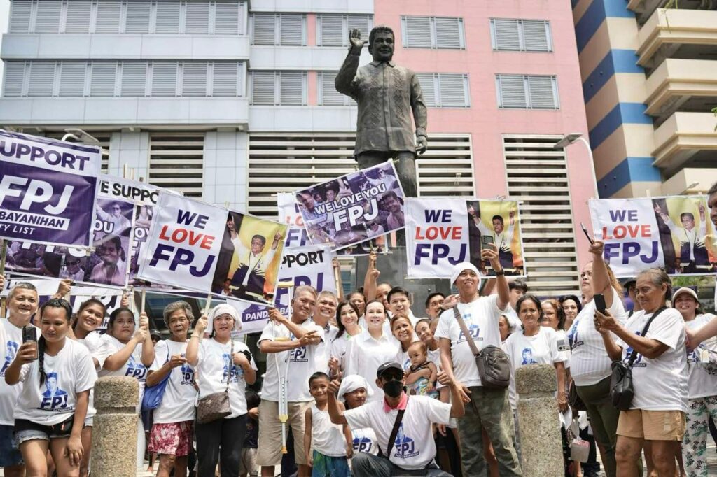 Various groups gather at FPJ monument to support FPJ Panday party-list ...