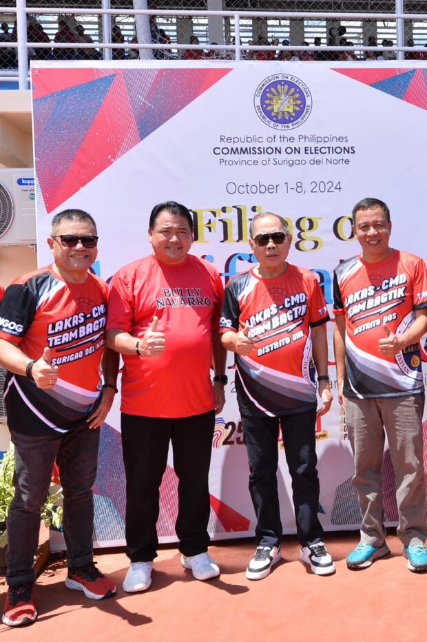 Surigao del Norte 1st District Rep. Matugas files COC for governor | INQUIRER.net