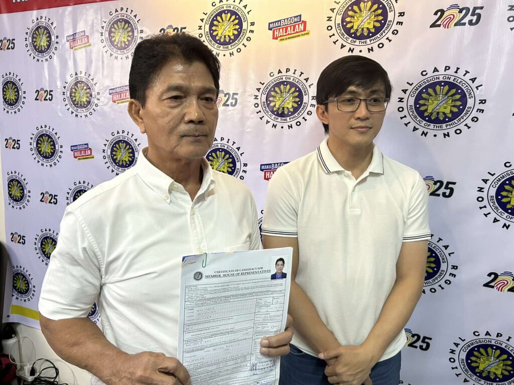 Rey Malonzo files COC for House seat in Caloocan's 1st district
