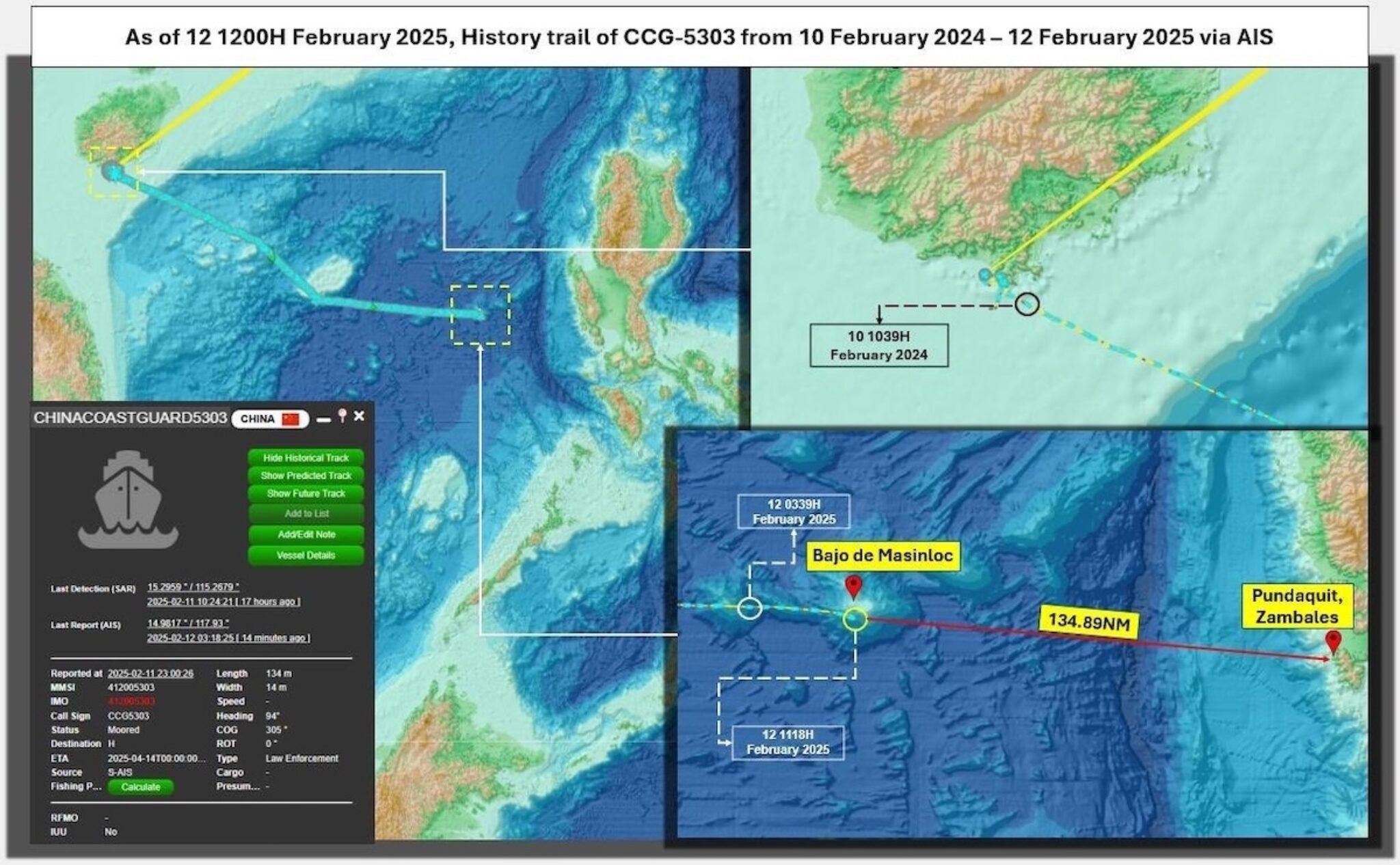PCG spots ‘monster ship,’ more China vessels at Bajo de Masinloc ...