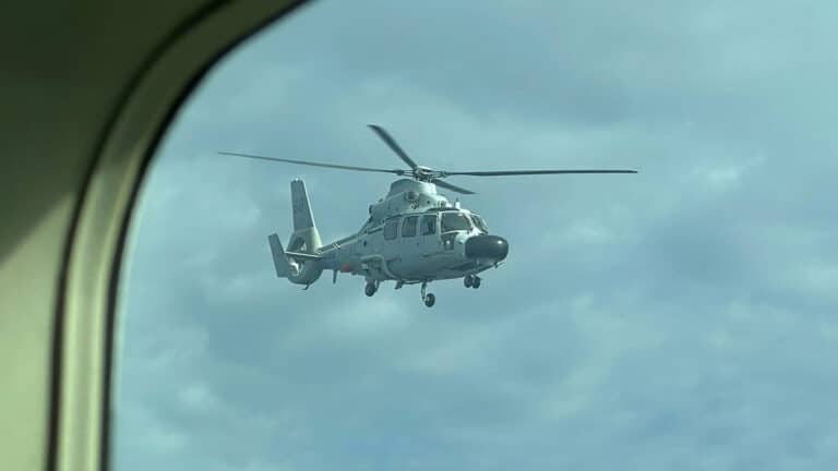 Chinese Navy chopper gets as close as 3 meters to BFAR plane