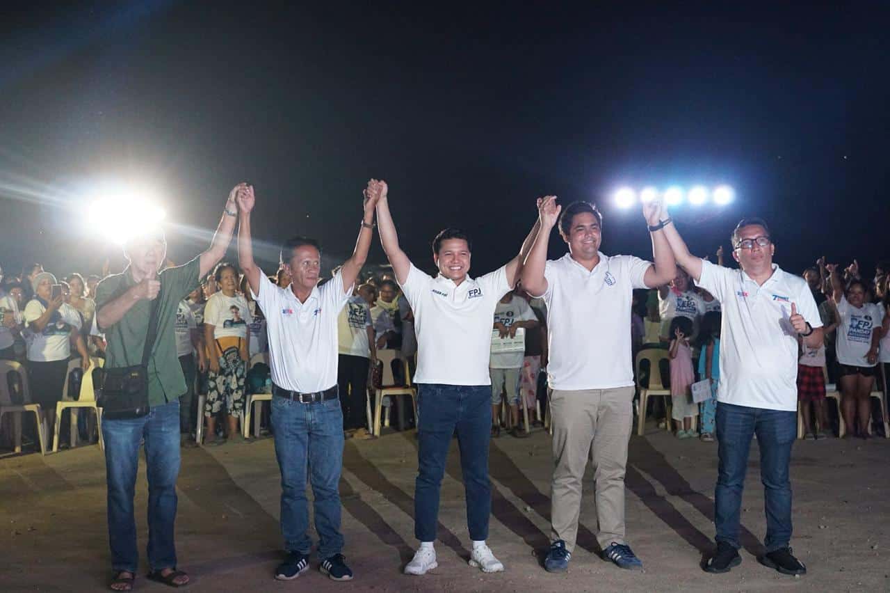 Mayoral bet Tino Del Rosario endorses FPJ Panday Bayanihan at Samal Island rally | INQUIRER.net