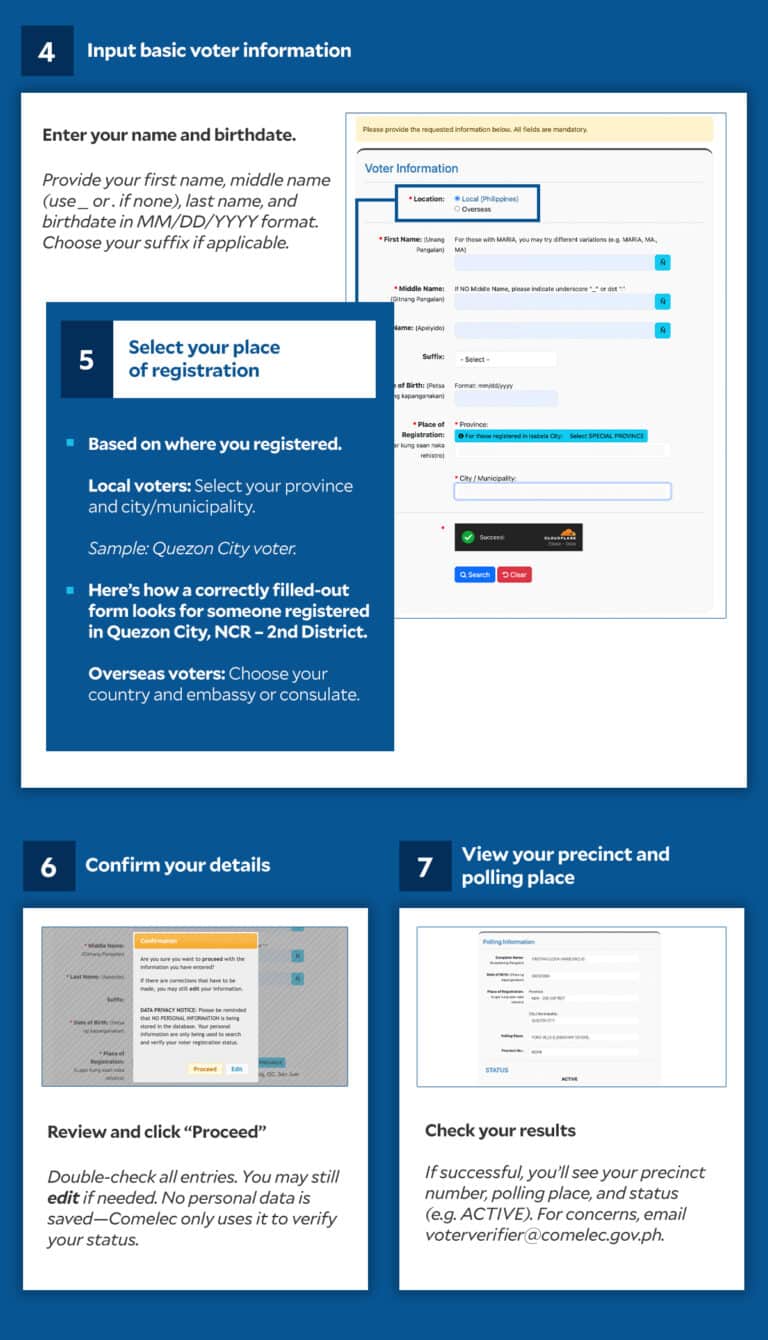 Step-by-step guide to check your voter precinct online for 2025 polls ...