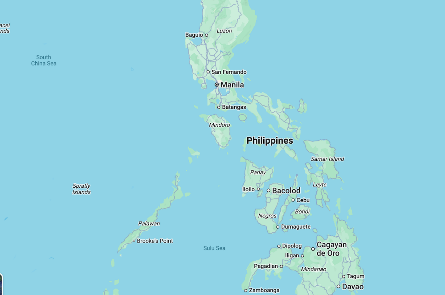 West Philippine Sea no longer visible on Google Maps | INQUIRER.net