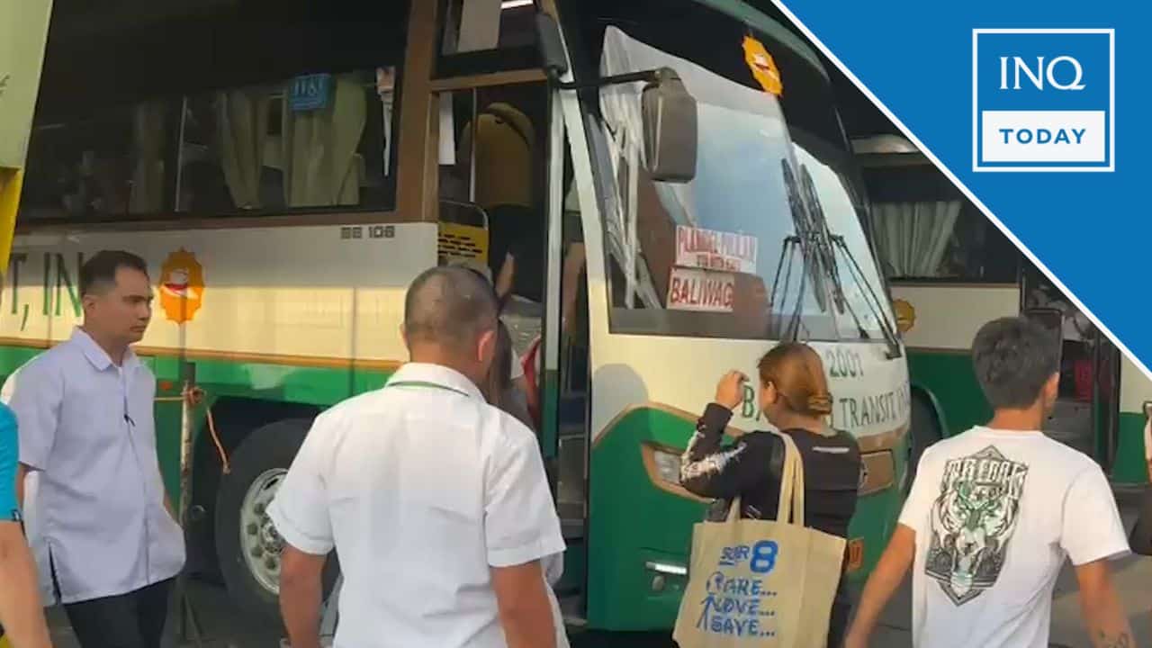 WATCH: Several passengers flock to bus terminals to return to their ...